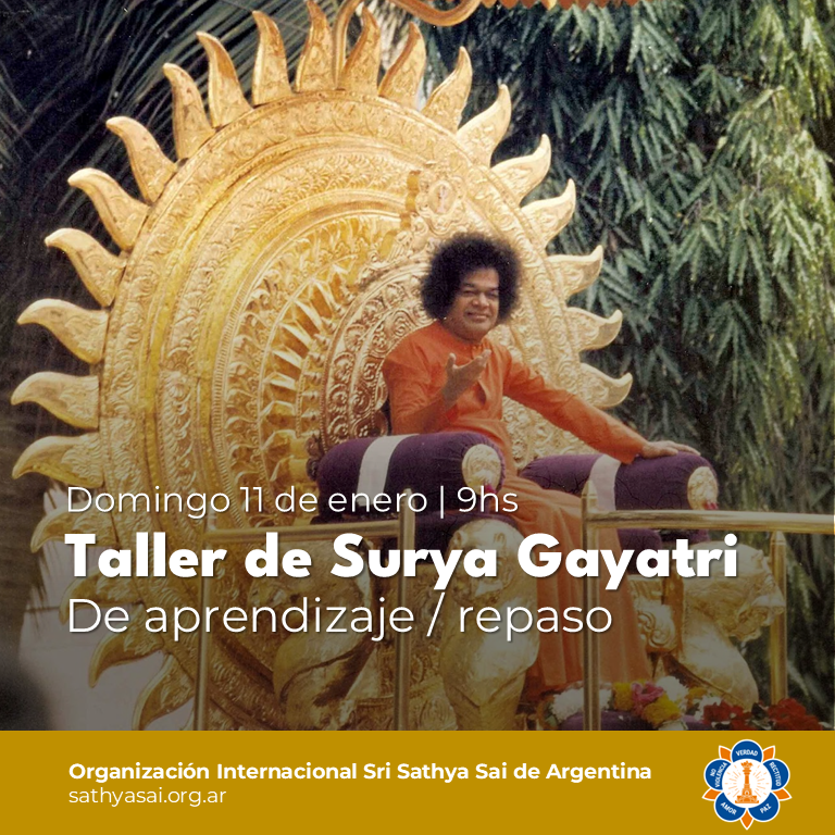 Taller sobre Surya Gayatri - Organización Sri Sathya Sai Baba de Argentina